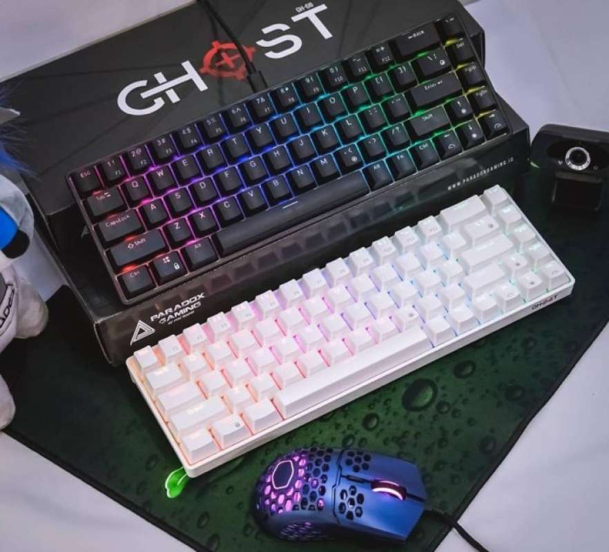 Promo Paradox Gaming Ghost Ibm68K (Black,White) Mechanical - Gaming ...