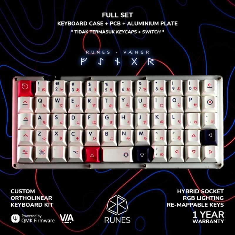Promo Runes Vaengr Hotswap - Custom Ortholinear Keyboard Kit - Preonic ...