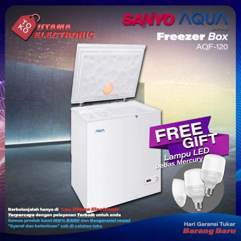 Jual Chest Freezer Box Aqua Aqf-120(fr) New Gsransi Resmi Di Seller ...