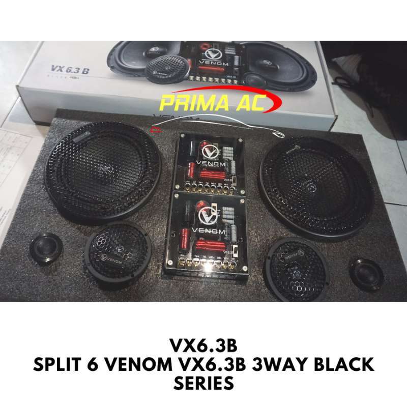 Jual Venom Vx6.3 B 3-way 6.5 Inch Component Speaker Set Black Series Di Seller Prima Genuine ...