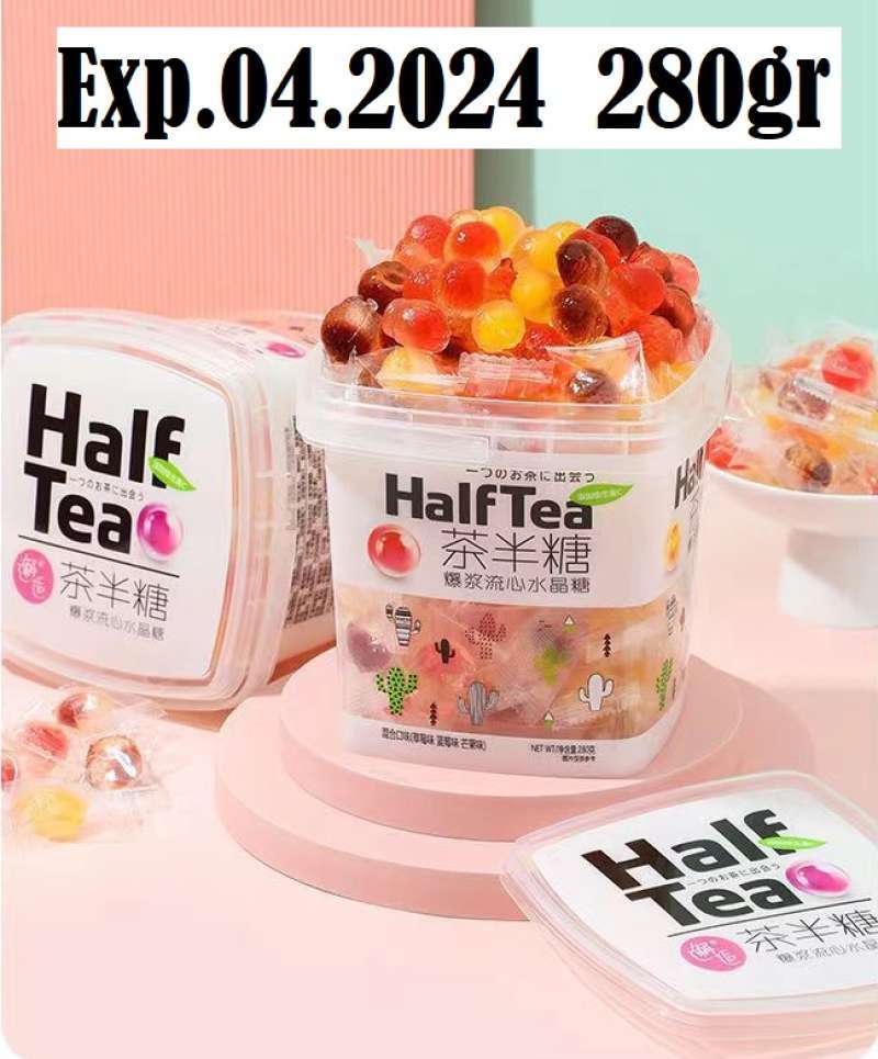 Jual Halal Permen Crystal Kristal Jus Buah Half Tea 280 G Gr Gram ...