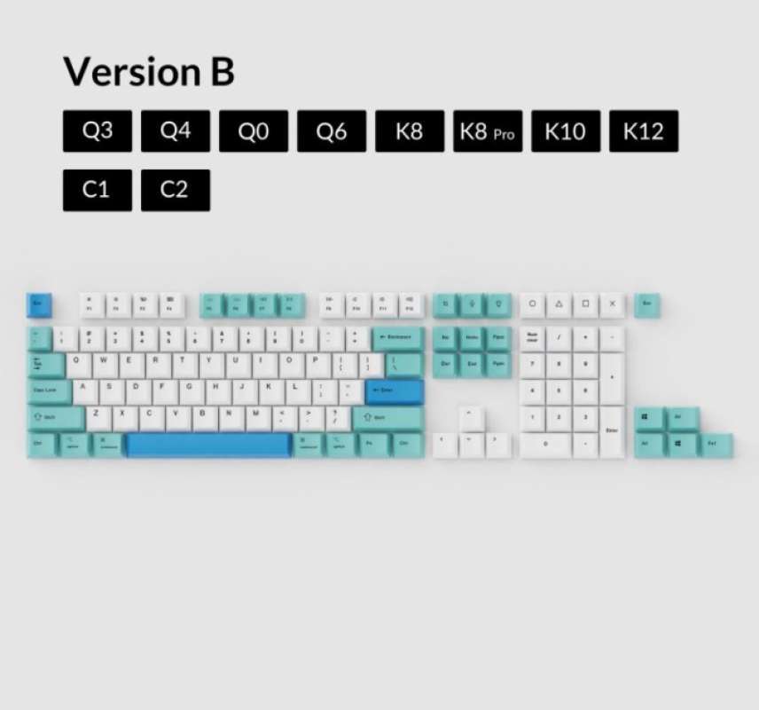 Promo Keycap OEM Dye-Sub PBT Keycap Set - Iceberg - Multicolor Diskon ...