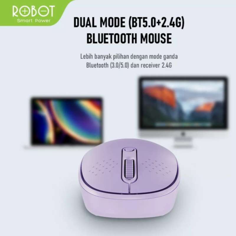 Jual Robot M360 Mouse Dual Mode Bluetooth - Wireless USB 2.4g Silent ...