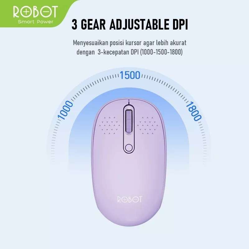 Jual Robot M360 Mouse Dual Mode Bluetooth - Wireless USB 2.4g Silent ...