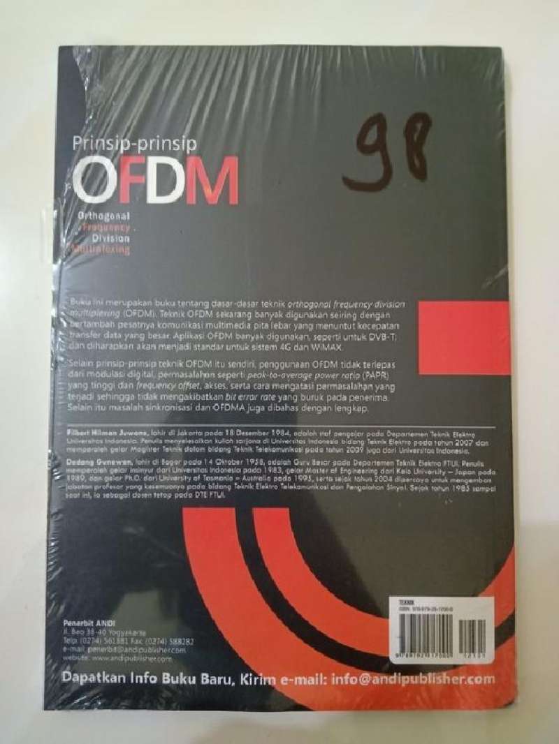 Jual Buku Prinsip - Prinsip Ofdm Orthogonal Frequency Division Multipelxing Di Seller Toko Buku ...