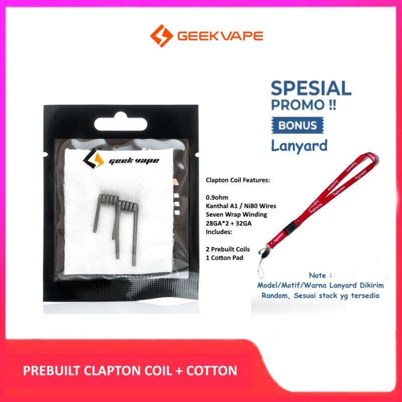Jual SALE Lanyard Gantungan Tali Geek Vape Prebuilt Clapton Coil ...