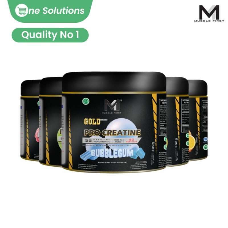 Promo Muscle First Gold Pro Creatine 300 Gr - Tambah Tenaga & Tebalkan ...
