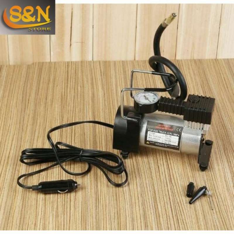 Promo Pompa Ban Mini Elektrik 100PSI Heavy Duty Air Compressor ...