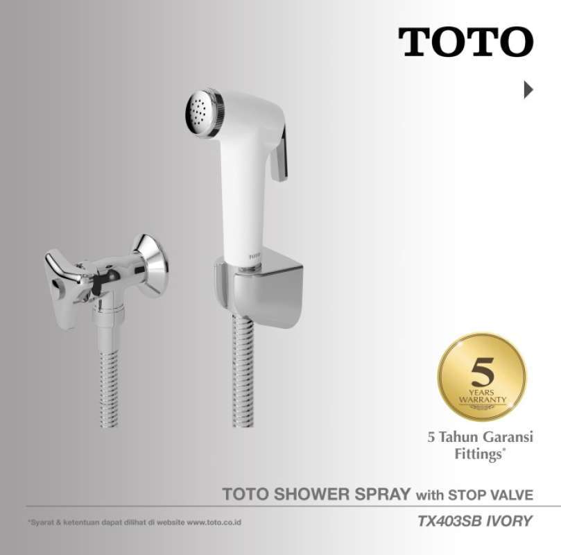 Promo Toto Shower Spray With Stop Valve / Jet Shower Tx403Sb Diskon 23% ...