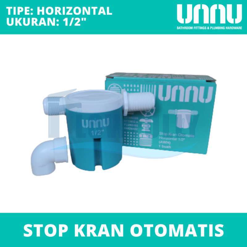 Jual Stop Kran Otomatis Horizontal 1/2 Inch Unnu Keran Air Pelampung ...