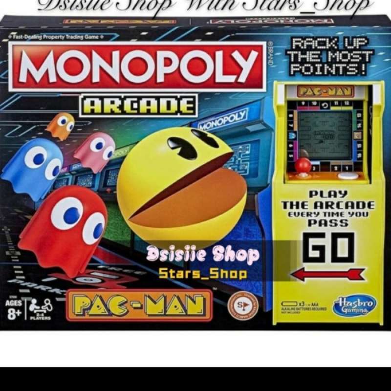 Promo Hasbro Monopoly Arcade Pac Man Board Game / Mainan Monopoli ...