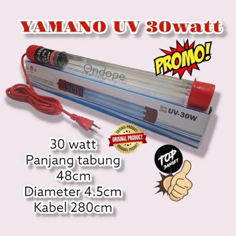 Promo Lampu UV YAMANO 30 Watt Lampu Ultraviolet Aquarium / Kolam Ikan Diskon 33% di Seller DENTA ...
