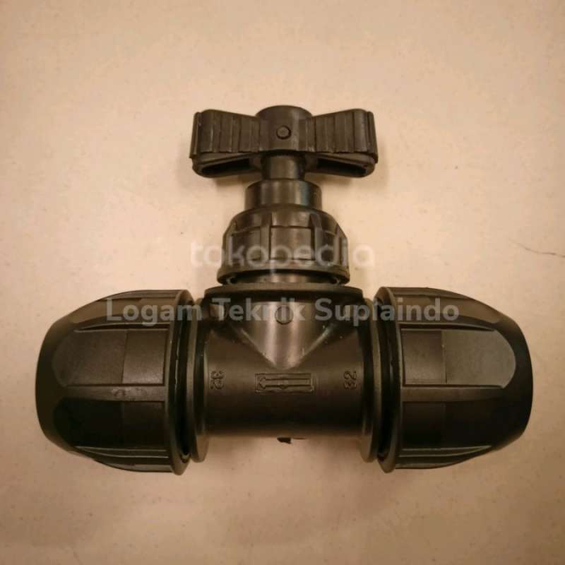 Promo Stop Tap Compression HDPE 32mm (1 Inch) - Stop Kran - Ball Valve ...