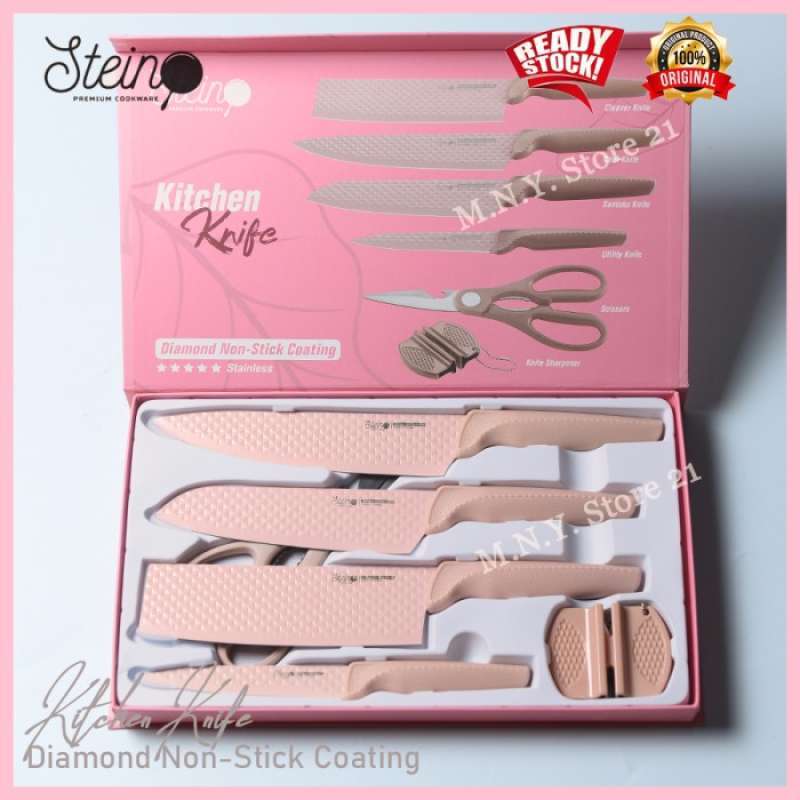 Promo Steincookware Diamond Knife Set In 6 ( Set Pisau Dapur ) Diskon ...