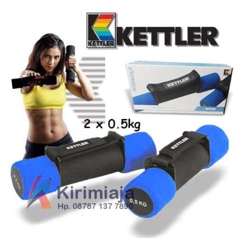 Promo AEROBIC 1KG/PAIR SOFT DUMBELL KETTLER 2X 0.5KG FOAM BARBELL 1 KG Diskon 17% di Seller ...