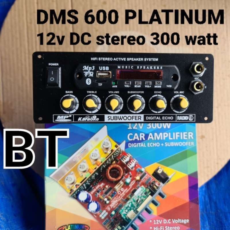 Promo power amplifier ampli mobil car 12v 12 dms 600 dms600 mp3 ...