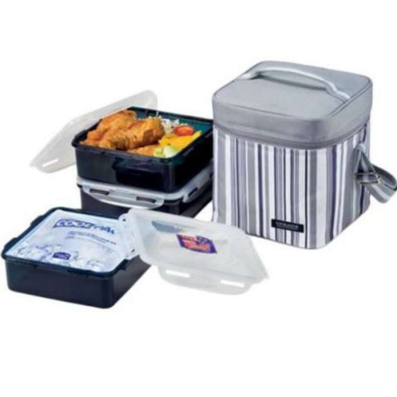 Promo Lock N Lock Lunch Box Set With Strip Bag - Kotak Makan Piknik ...