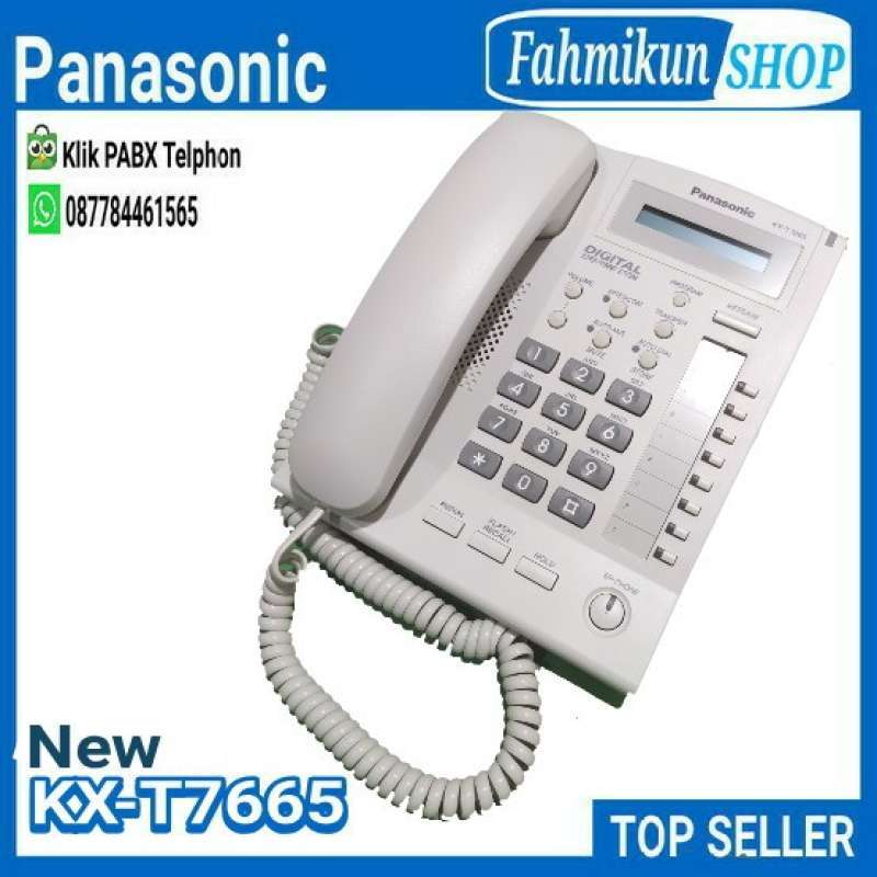 Promo Telephone Panasonic Kx - T7665 New Telephone Rumah Kantor - White ...