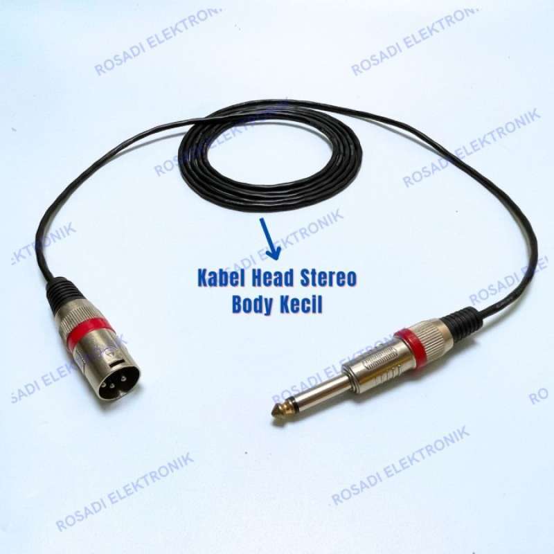 Promo akai mono 3.5mm to xlr canon male kabel head stero body kecil ...