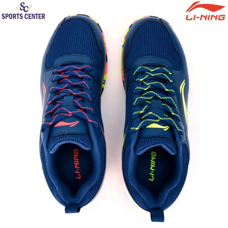 Jual New Sepatu Badminton Lining Ultra Speed AYTT043 Navy / Orange ...