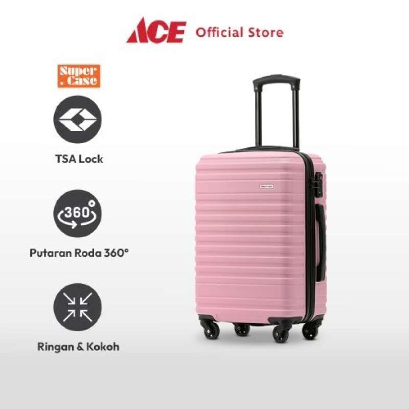 Jual Ace - Supercase 24 Inci Sour Belt Koper 4 Roda - Pink Di Seller ...