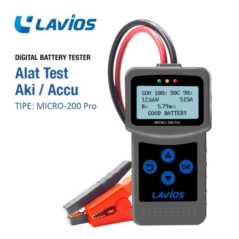 Promo Alat Test Aki Digital Battery Tester Lavios Micro-200 Pro Diskon ...