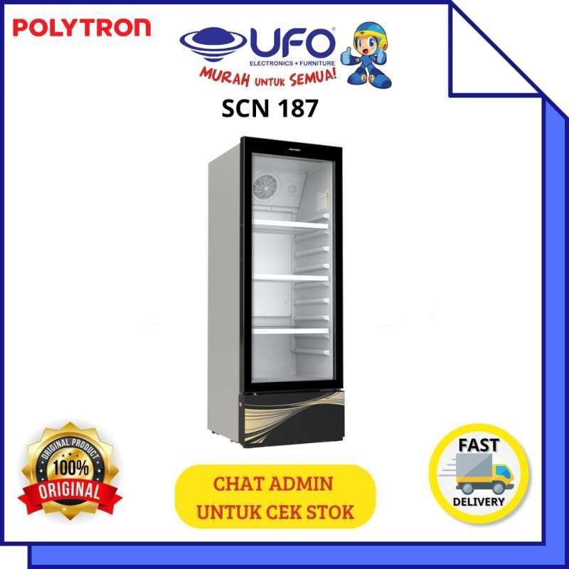Jual POLYTRON SCN187 SHOWCASE 1 PINTU 180 LITER di Seller UFO ...