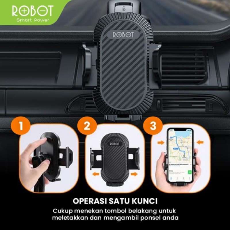 Jual Robot Rt-ch14 Car Holder Dashboard Automatic Lock Gps Map Di Mobil ...
