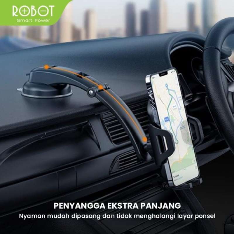 Jual Robot Rt-ch14 Car Holder Dashboard Automatic Lock Gps Map Di Mobil ...