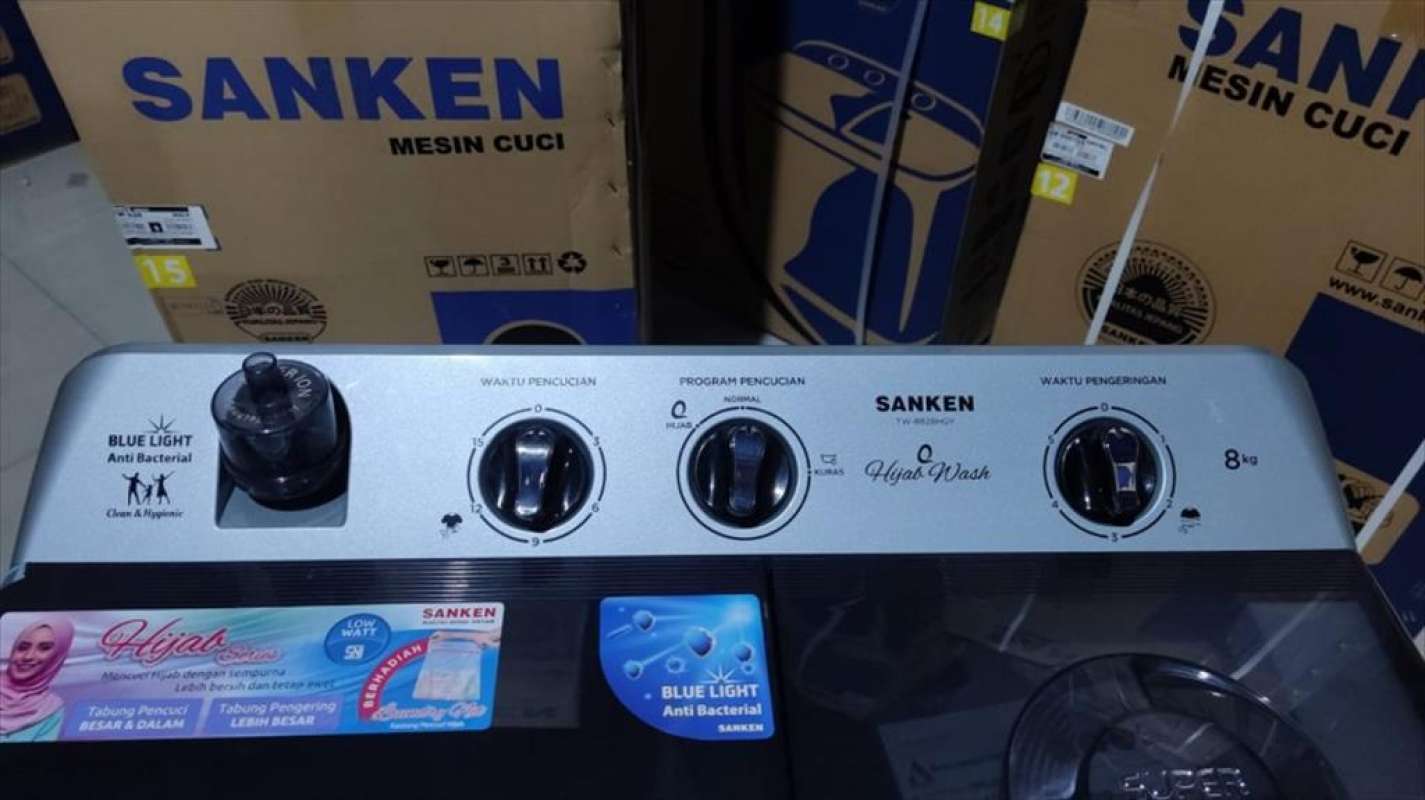 Promo Mesin Cuci Sanken Tw 8828 Hgy 8kg 2 Tabung Tw-8828hgy 8kg X-tor Diskon 15% Di Seller Sinar ...
