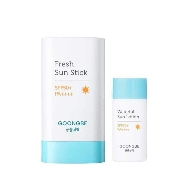 Promo GOONGBE Fresh Sun Stick SPF50+ 19g + Sun Lotion 10g Special Set ...