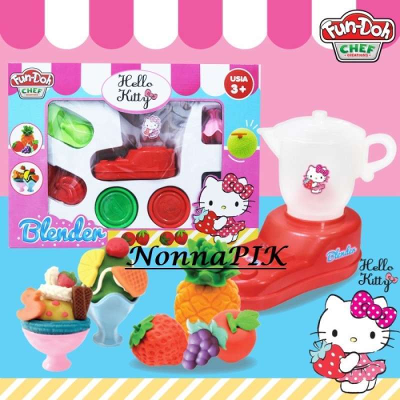 Promo Mainan Anak Edukasi Lilin / Fundoh Blender Fun Doh X Hello Kitty ...