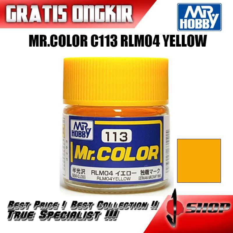 Jual MR.COLOR C 113 / C113 RLM04 YELLOW di Seller J-SHOP INDONESIA - Gundam Fort | Blibli