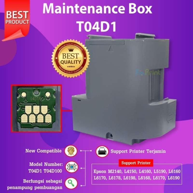 Promo Maintenance Box T04d1 Ewmb2 L4150 L4160 L5190 L6190 L6160 L6170 ...