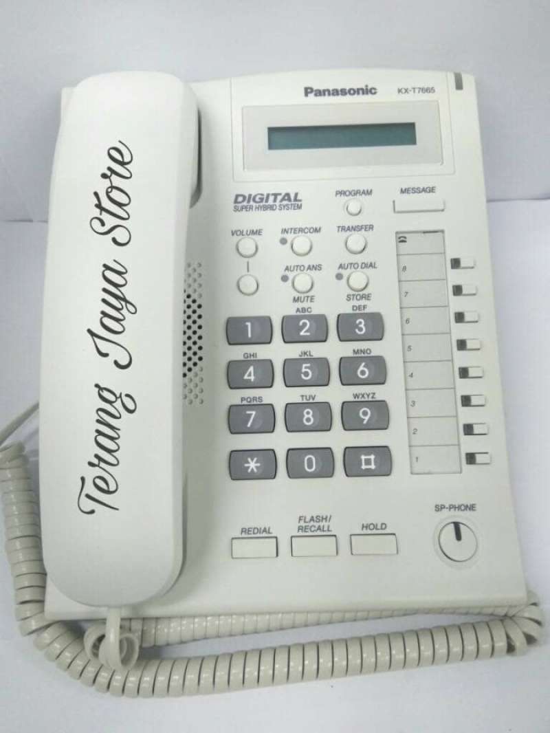 Promo Telepon Digital Panasonic KX-T7665 Telepon Key Master Pabx (Putih ...