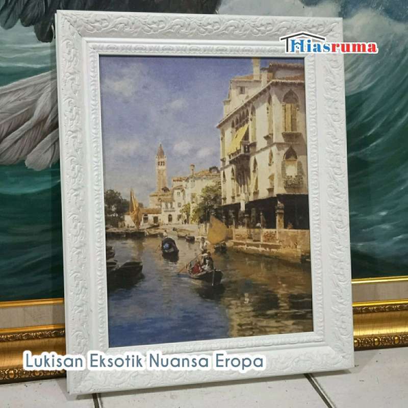 Promo Lukisan Kanvas Pemandangan Eropa Yang Eksotis dan Artistik Diskon ...