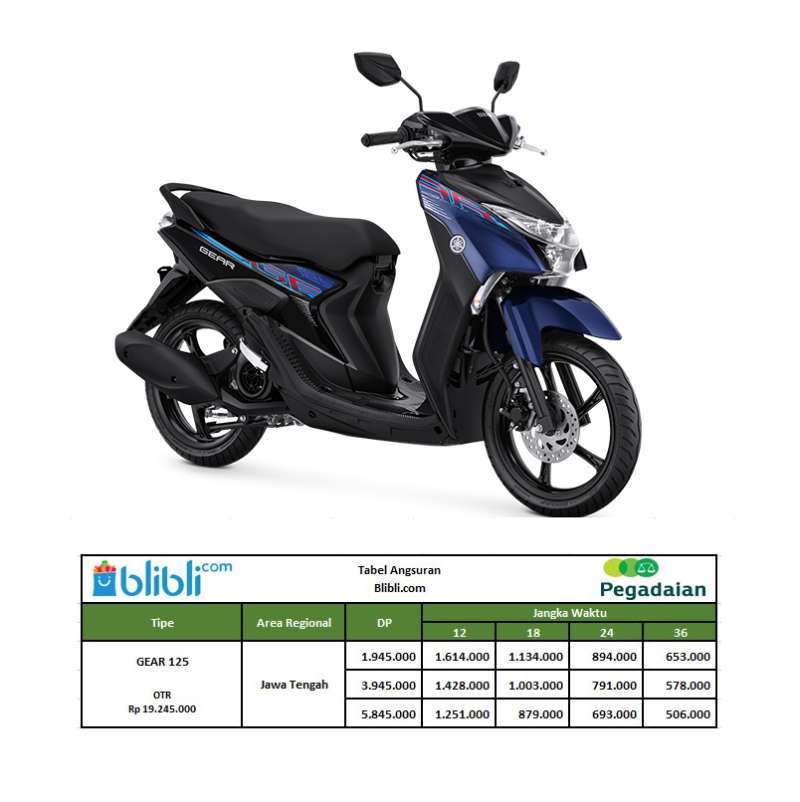 Jual Pegadaian - [dp] Yamaha Gear 125 Standard Version Sepeda Motor ...