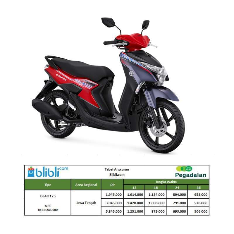 Jual Pegadaian - [DP] Yamaha Gear 125 Standard Version Sepeda Motor ...