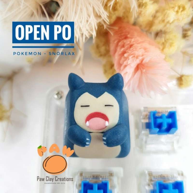 Promo artisan keycaps + keycap snorlax pokemon + mechanical keyboard ...