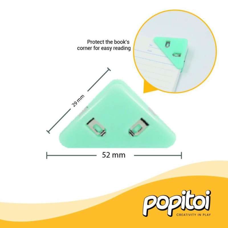 Jual Kokuyo Triangle Plastic Corner Paper Clip Klip Plastik Segitiga ...