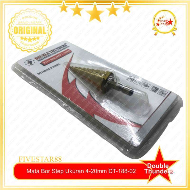 Promo Mata Bor Step Drill Pagoda Double Thunders Mata Bor Step Ukuran 4 ...