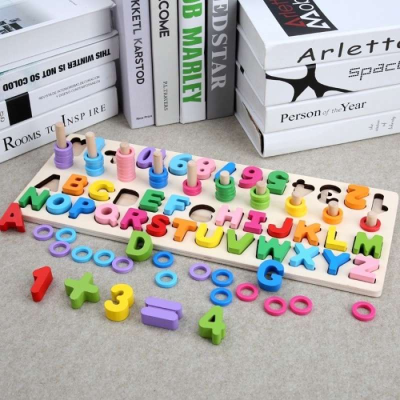 Promo multifunction learning board Alphabet and number - papan belajar ...