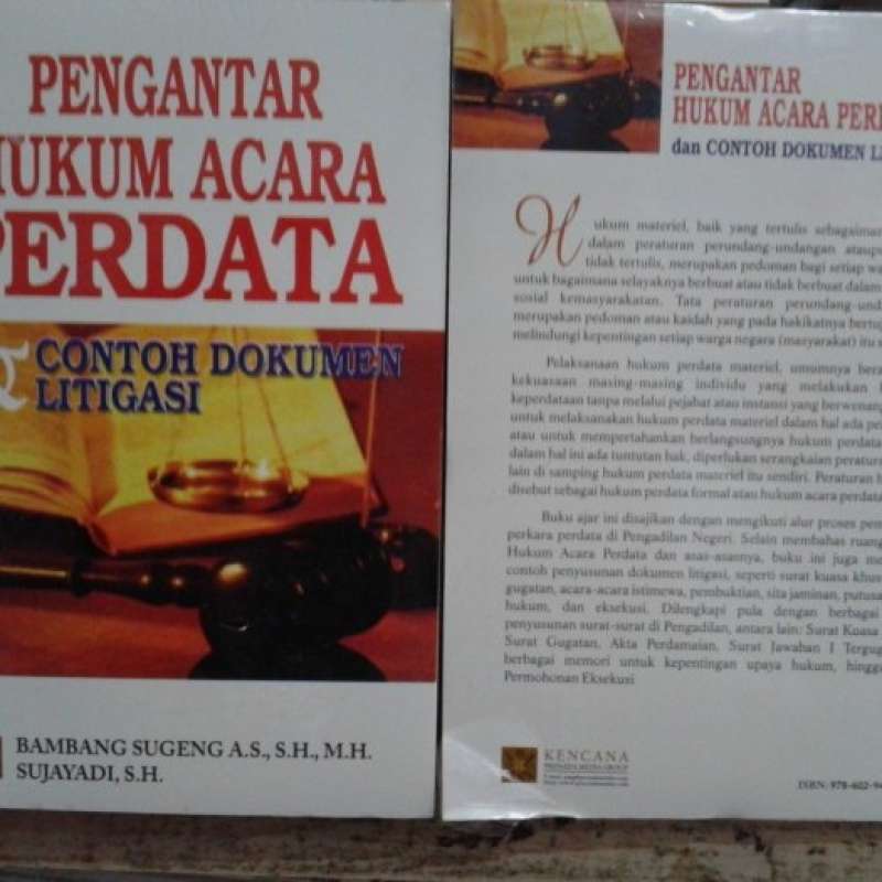 Promo Pengantar Hukum Acara Perdata dan contoh dokumen Diskon 23% di ...