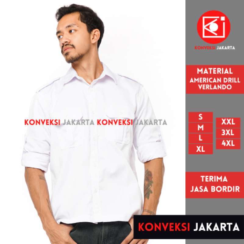 Jual Baju Kemeja PDL Lengan Panjang Pria - Seragam Pakaian Kerja ...