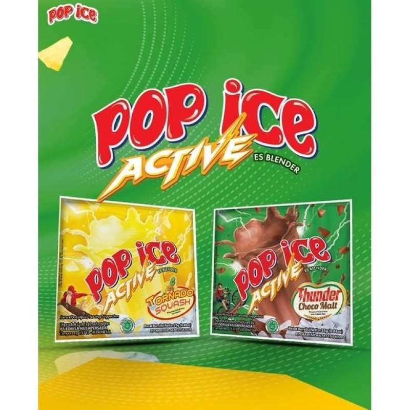 Jual Pop Ice Active Es Blender Thunder Choco Malt / Tornado Squash 23gr ...