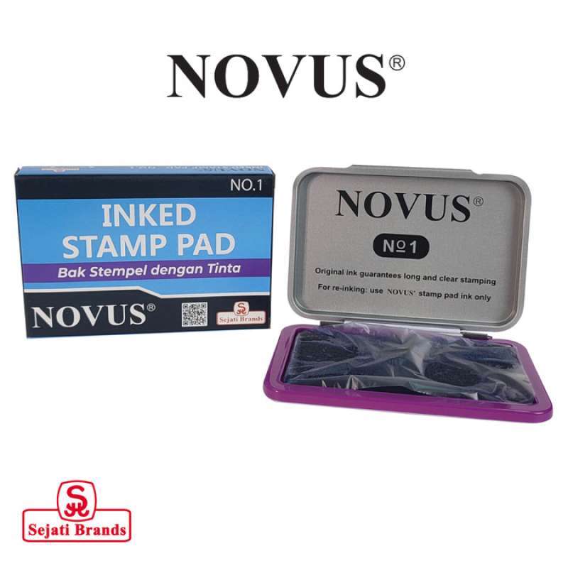 Jual NOVUS Stamp Pad Ink/Bak Stempel Dengan Tinta Violet, Ukuran #1 di ...