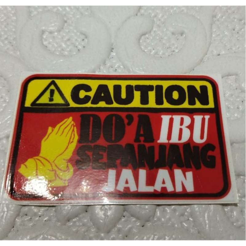 Jual Sticker Warning | Stiker Warning Mobil Motor | Stiker Drop Lis ...