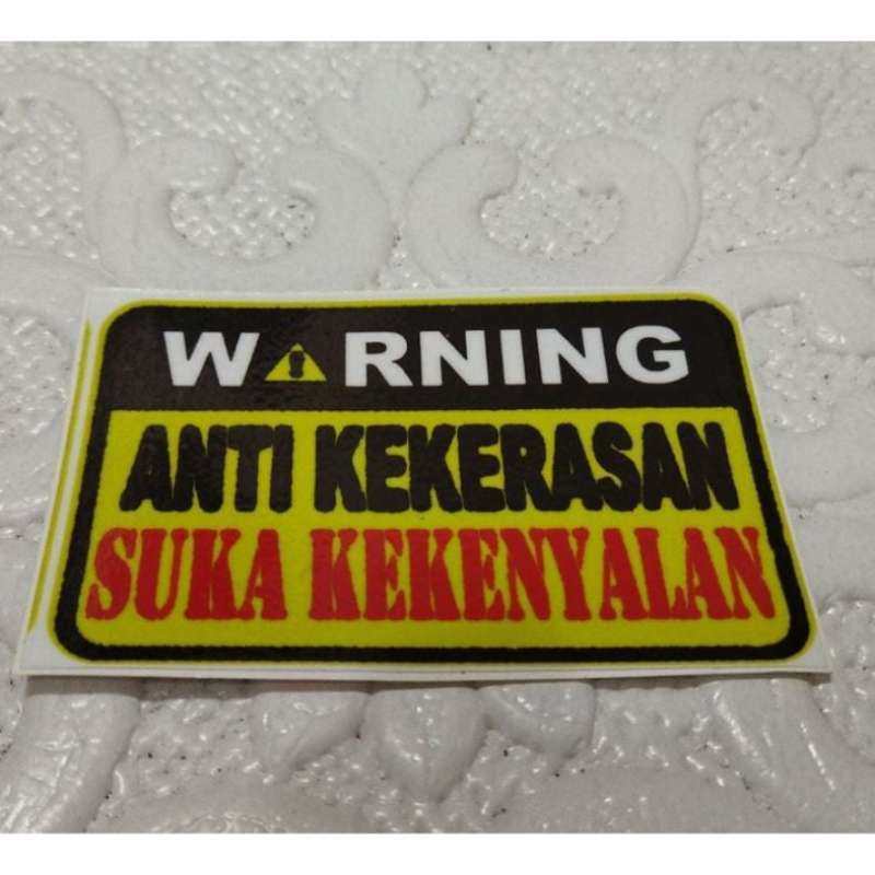 Jual Sticker Warning | Stiker Warning Mobil Motor | Stiker Drop Lis ...