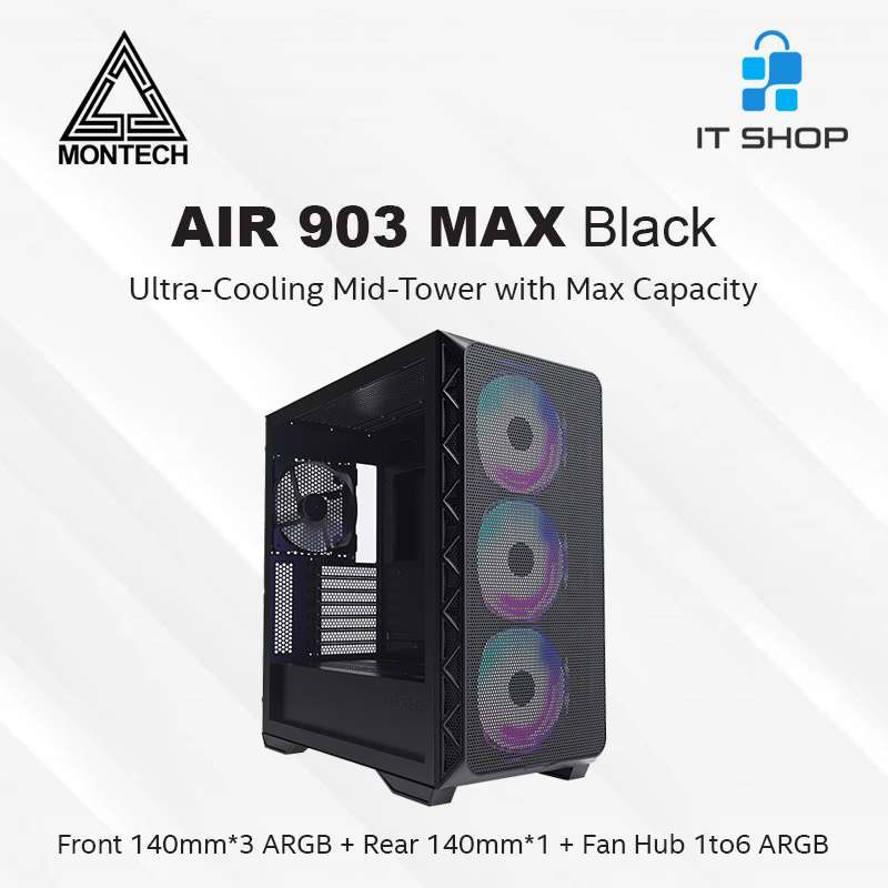 Jual Montech Casing Air 903 Max - Black Di Seller It Shop Official Store - Mojo, Kota Surabaya ...