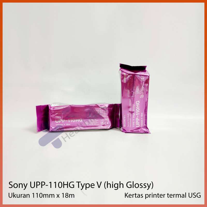 Jual Kertas Usg Sony Upp-110hg Type V High Glossy 110mm X 18m Kertas ...
